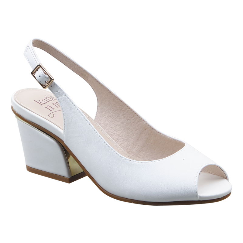 Katie N Me Barb - White – Kearney Shoes