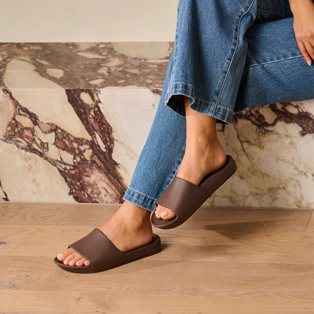 Archies Slides - Brown – Kearney Shoes